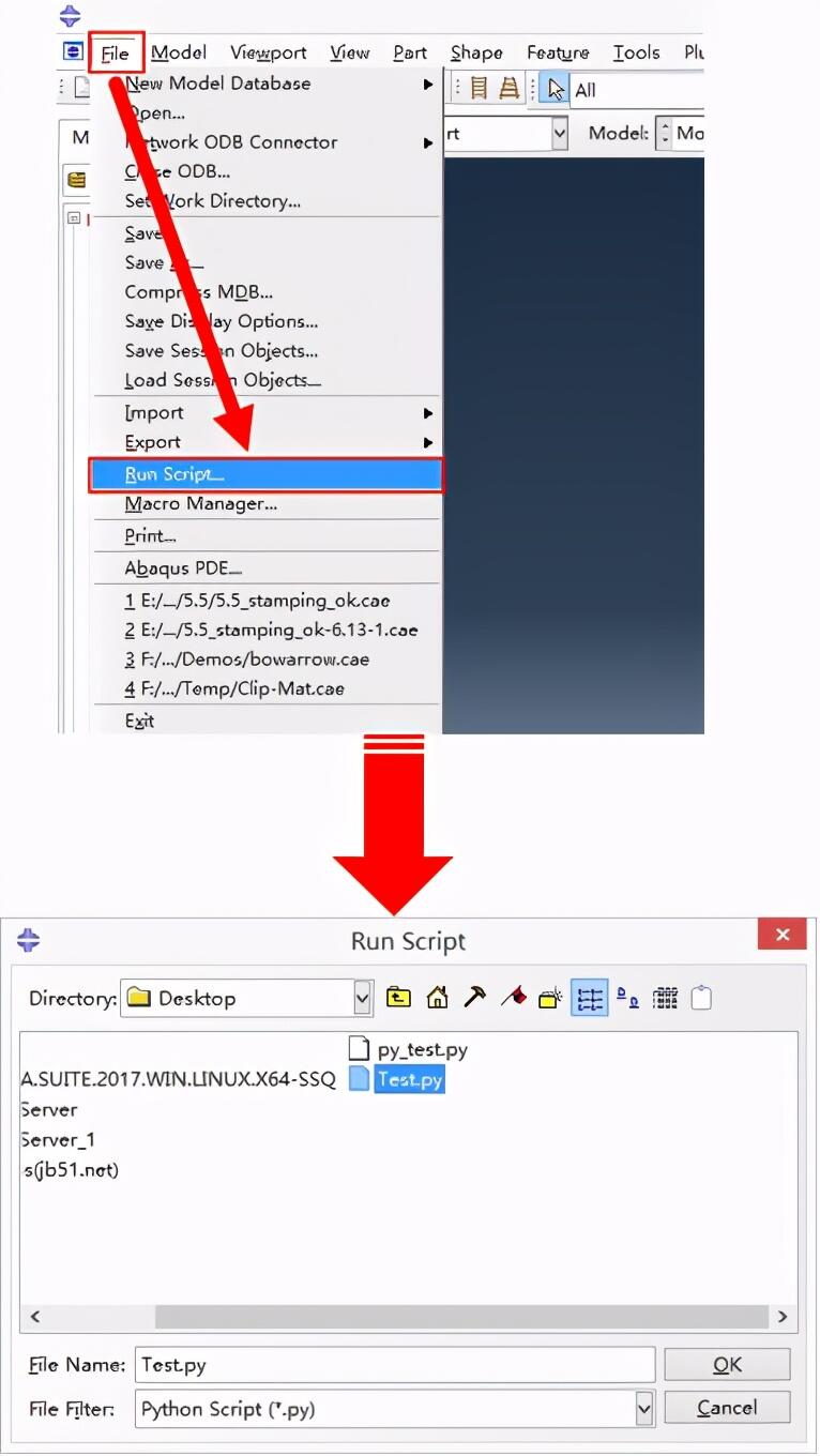 ABAQUS二次开发-Python脚本运行方式 - 哔哩哔哩