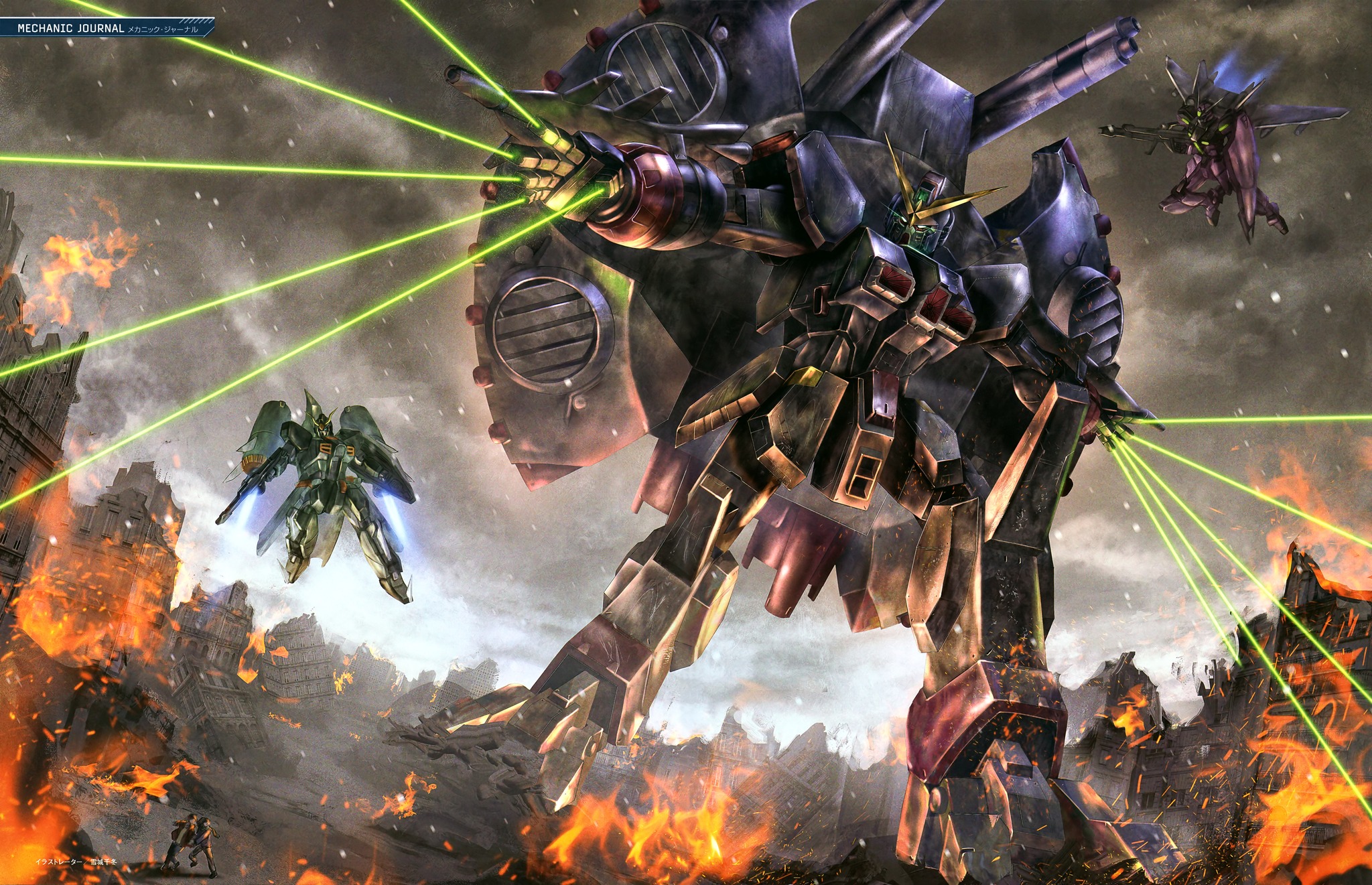 GUNDAM MS BIBLE 126号 GFAS-X1 毁灭高达DESTROY GUNDAM 插图 by 雪城千冬 - 哔哩哔哩