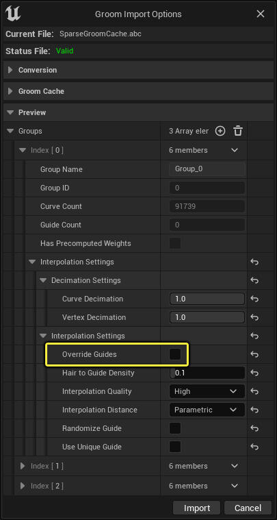 UE5管理内容-使用毛发的Groom缓存 - 哔哩哔哩