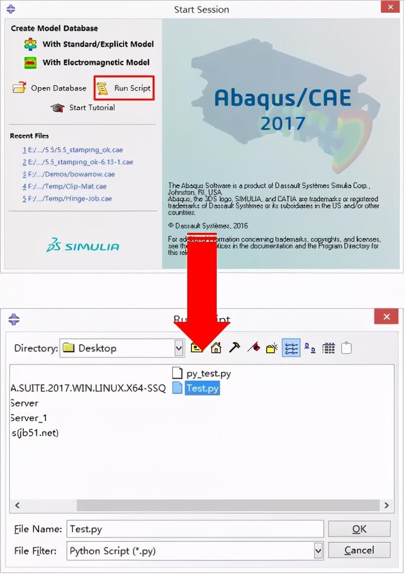 ABAQUS二次开发-Python脚本运行方式 - 哔哩哔哩