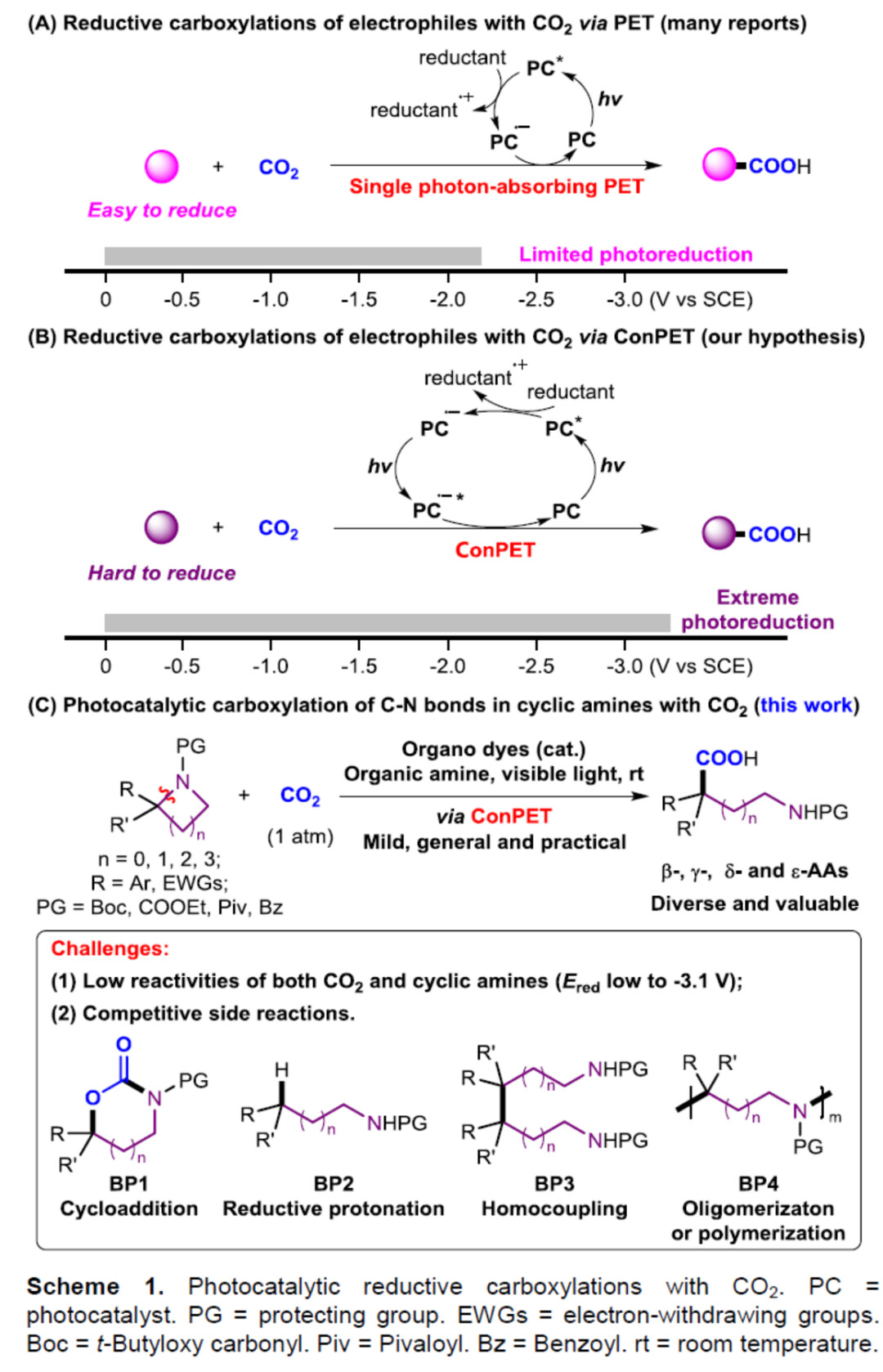 Angew：四川大学余达刚与叶剑衡课题组可见光催化CO2参与的环胺化合物C-N键羧基化反应 - 哔哩哔哩