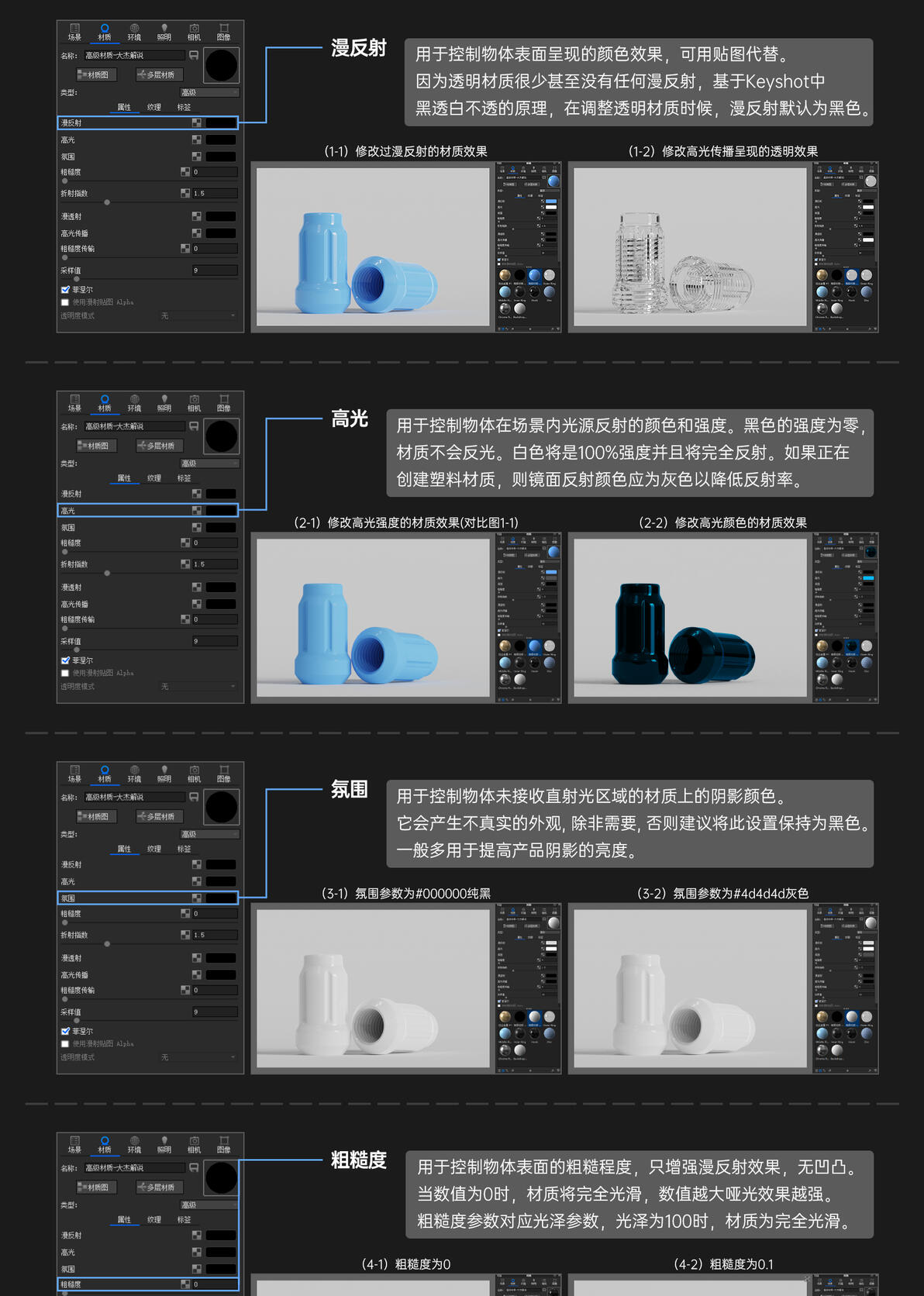 Keyshot材质讲解 - 高级材质篇 - 哔哩哔哩