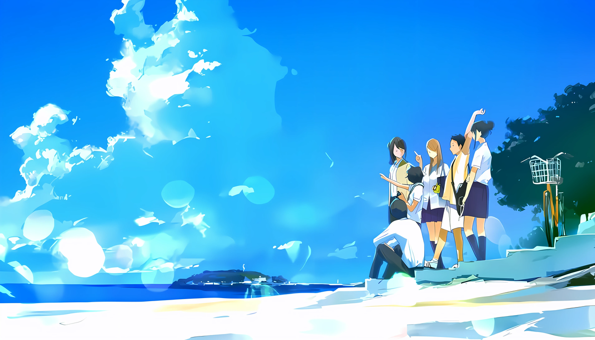 【Loundraw插画 / 4K壁纸】90P - 哔哩哔哩