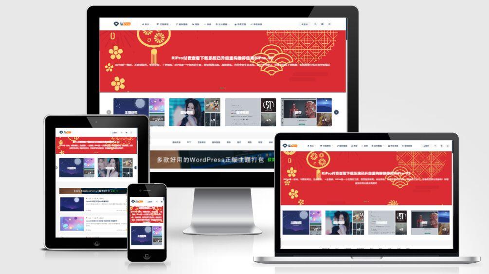 Wordpress主题Ripro9.0明文修复升级版，无后免扩展，云虚拟主机可用 - 哔哩哔哩