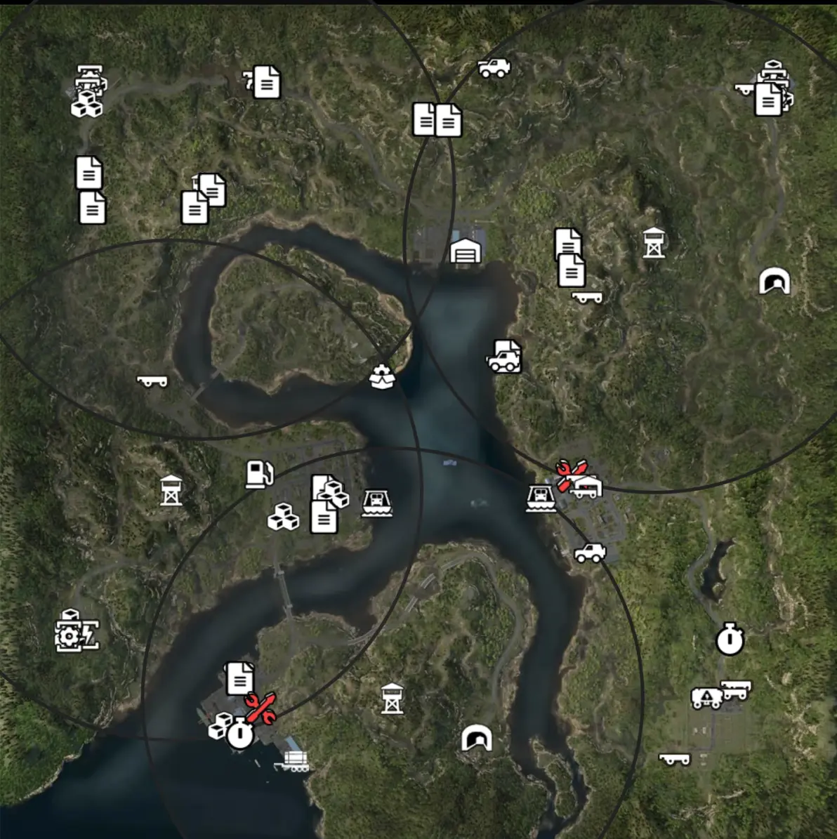 雪地奔驰Snowrunner第十二季度(北卡罗来纳州)地图及升级件位置 - 哔哩哔哩