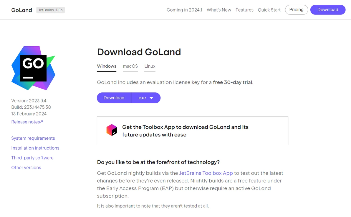 最新 Goland 2023.3 专业版安装与激活(带激活工具激活码) - 哔哩哔哩