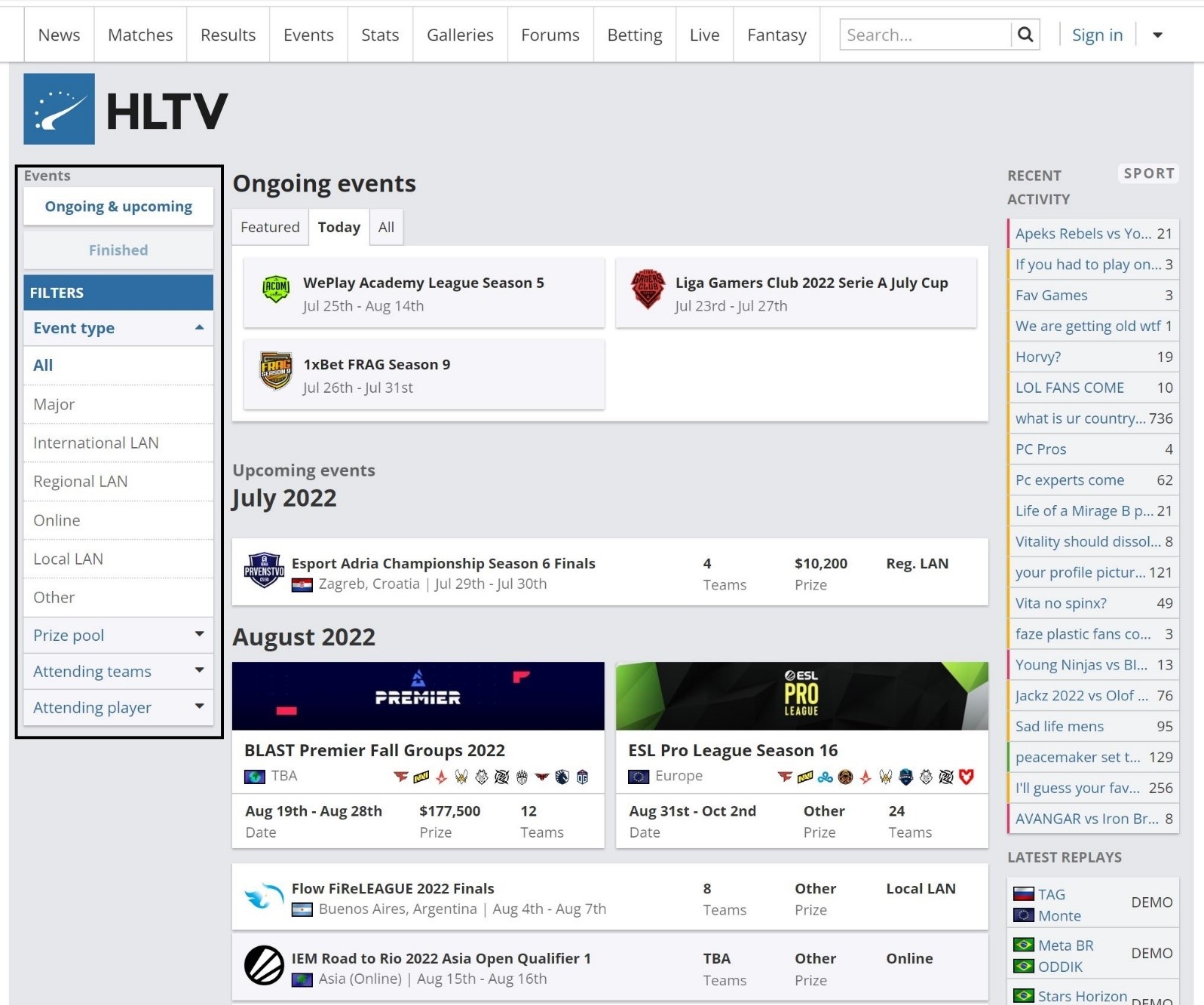 【CS】HLTV保姆级使用教程【上】 - 哔哩哔哩