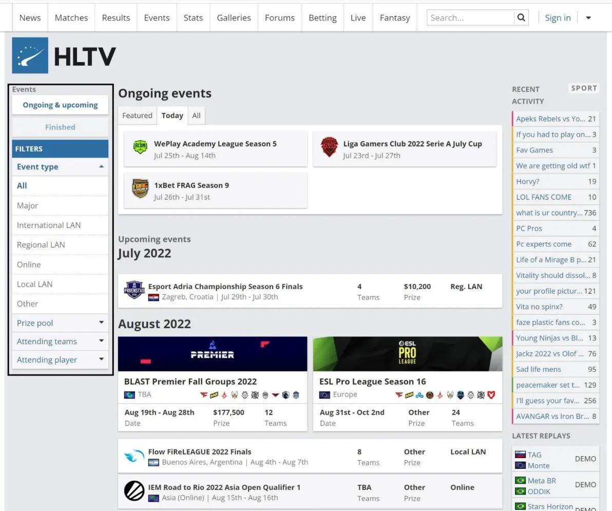 【CS】HLTV保姆级使用教程【上】 - 哔哩哔哩