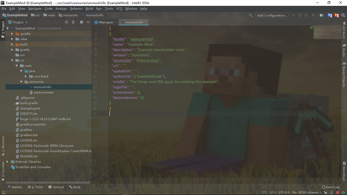 1.12.2Forge模组开发【2】Mod主类与mcmod.info - 哔哩哔哩
