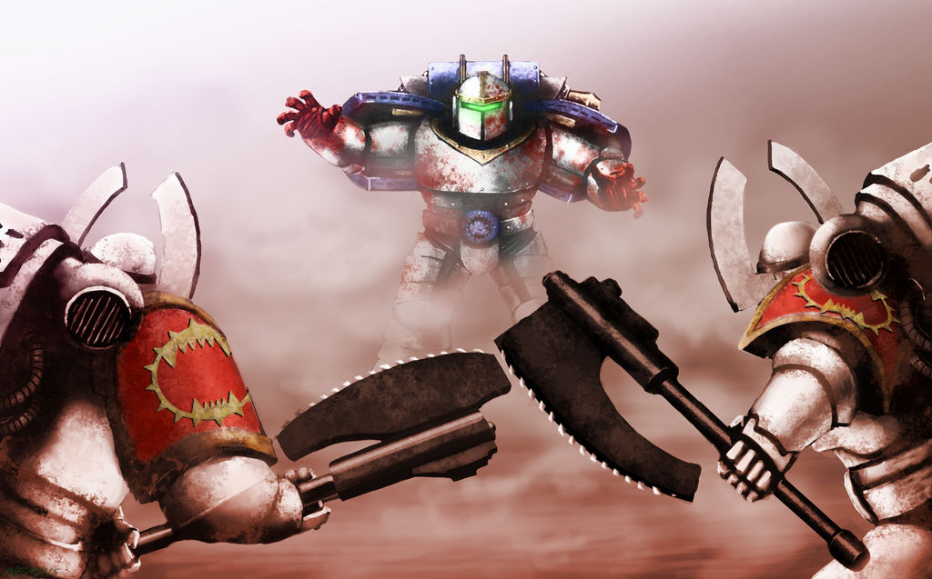 精选九图---战锤40K 近期收藏的吞世者星际战士形象作品 - 哔哩哔哩