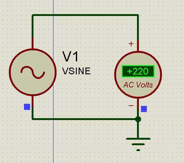 Proteus仿真中的220v交流电源 - 哔哩哔哩
