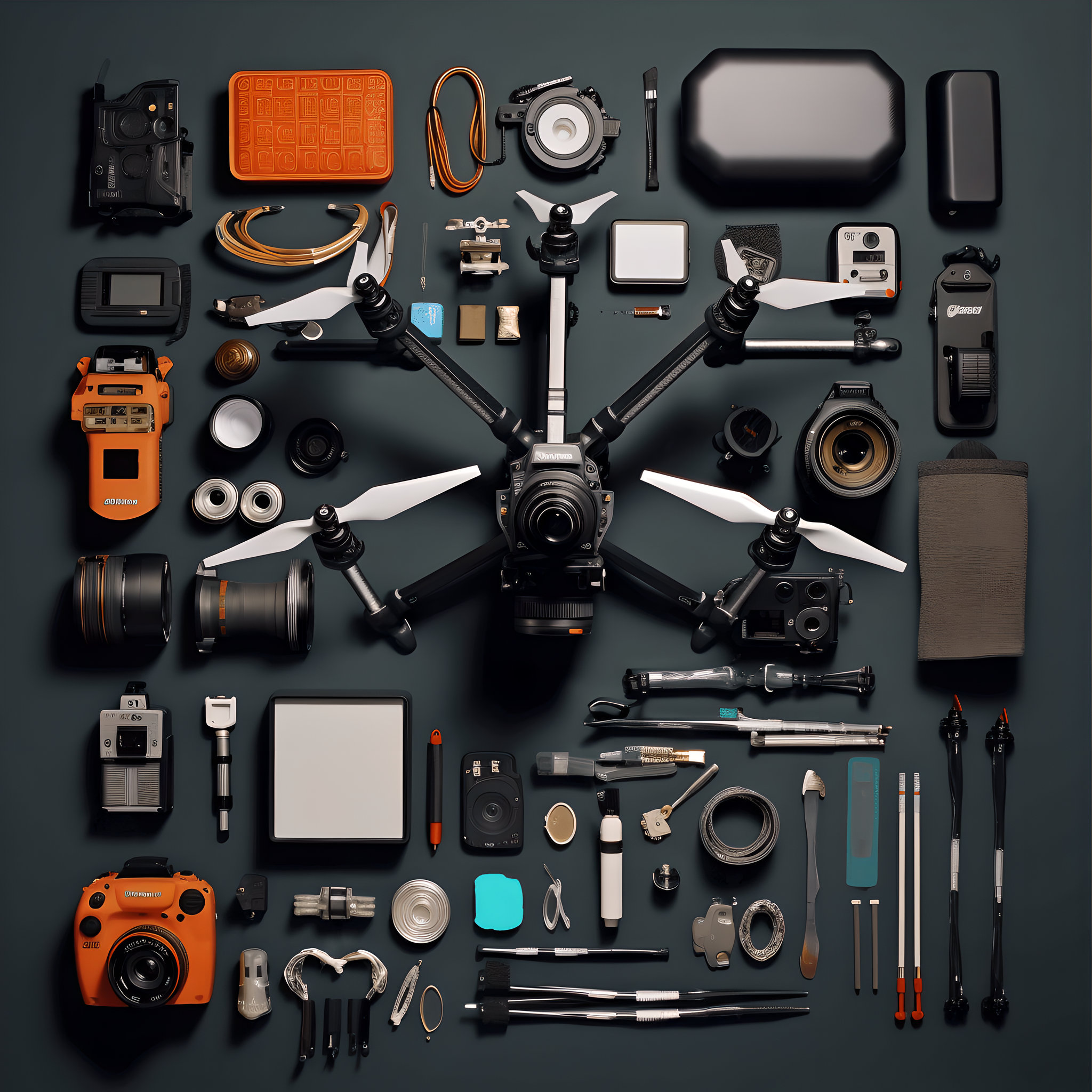 midjourney的knolling拆解术(二)，在各行业的产品设计中的应用 - 哔哩哔哩