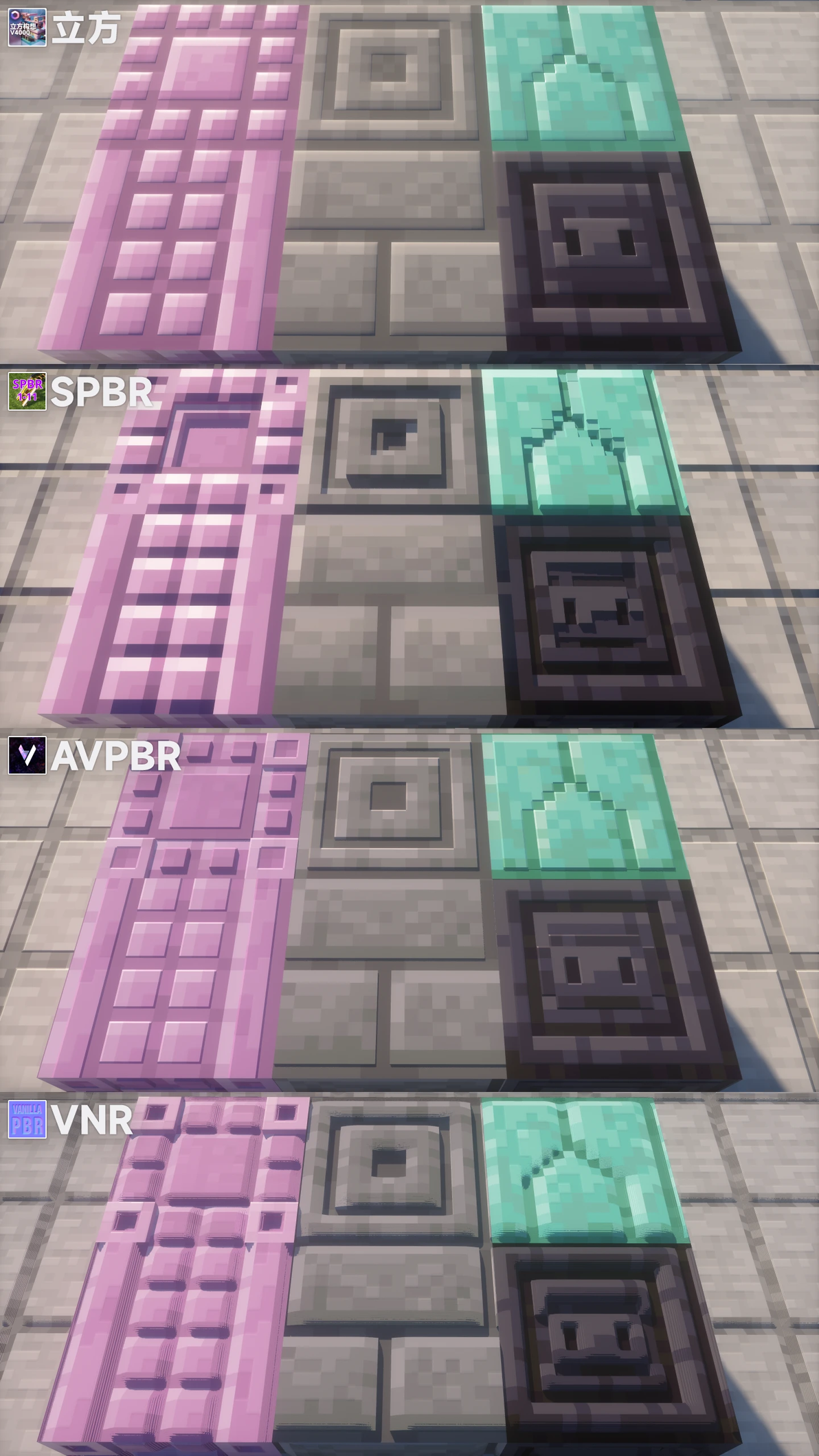 国内外多款原版PBR材质对比分析 - 哔哩哔哩