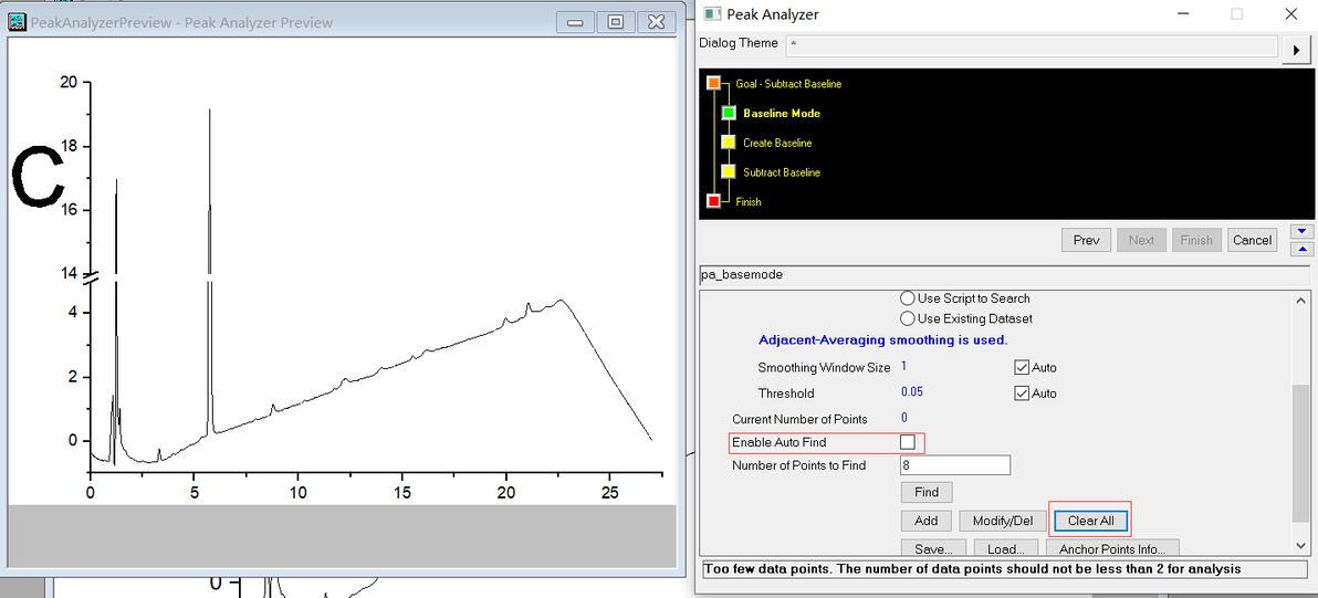 用Origin9.1处理色谱图：基线确定与扣除等 - 哔哩哔哩