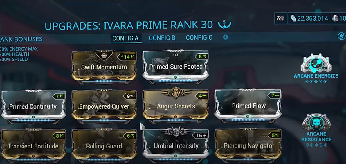 Warframe IVARA PRIME 配置指南 - 哔哩哔哩