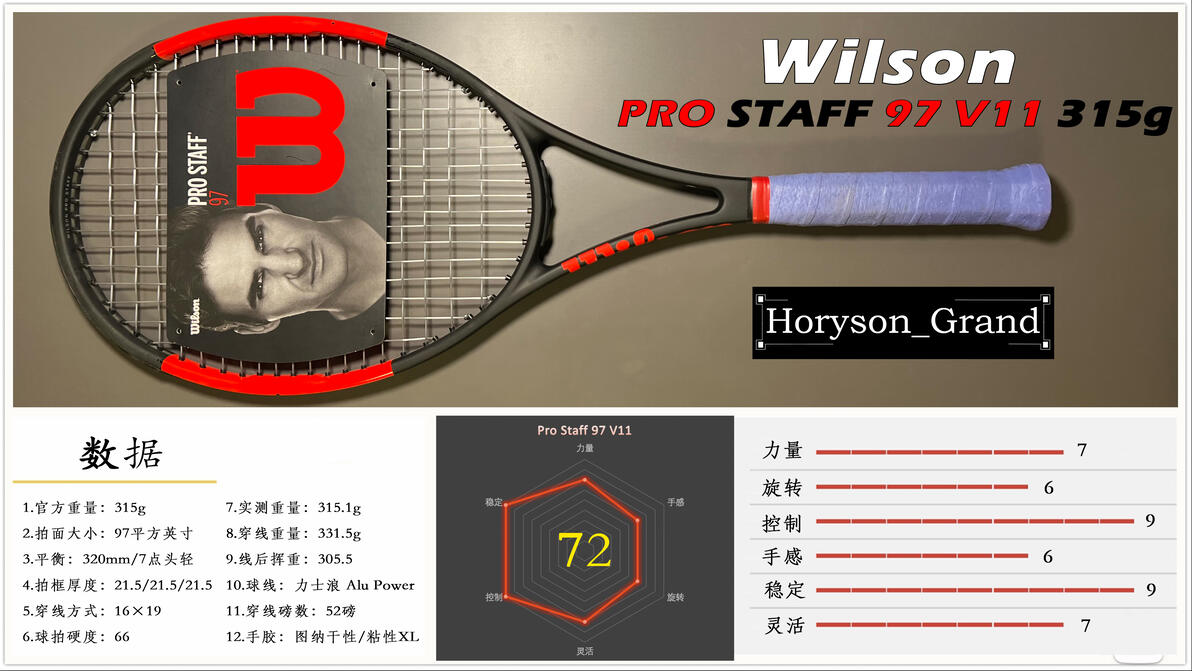 【24H评测】Wilson PRO STAFF 97 V11 - 哔哩哔哩
