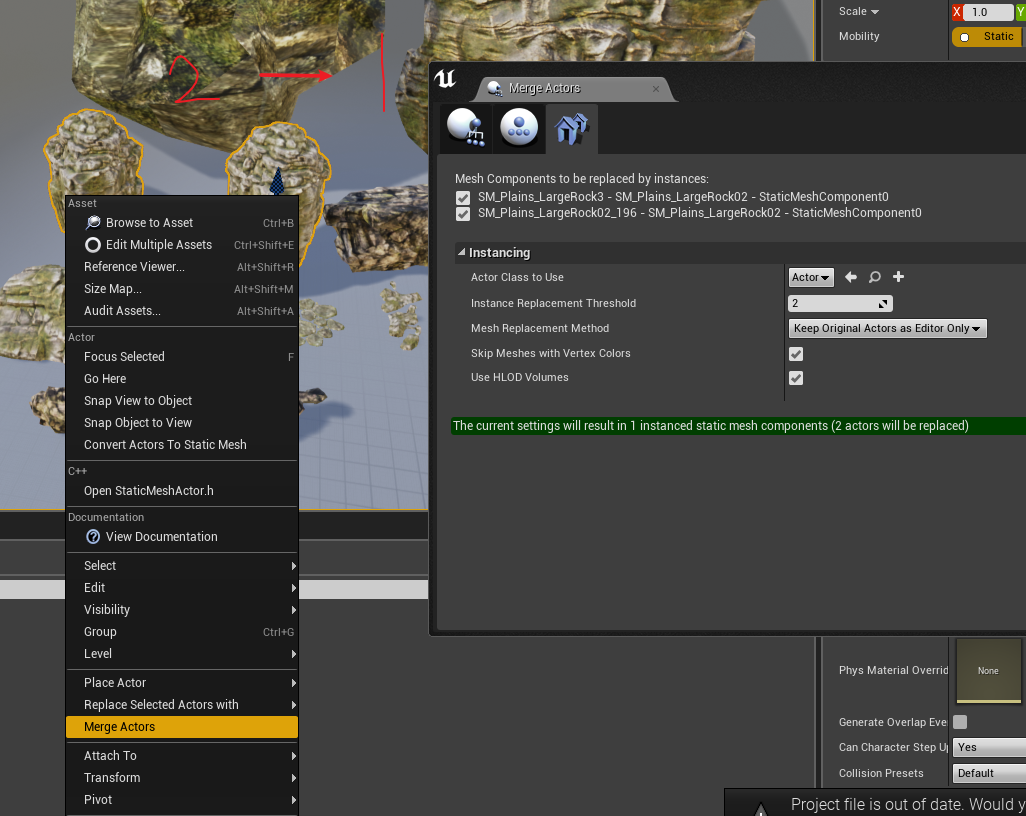 【UE4】HLOD和代理模型、实例化静态模型 - 哔哩哔哩