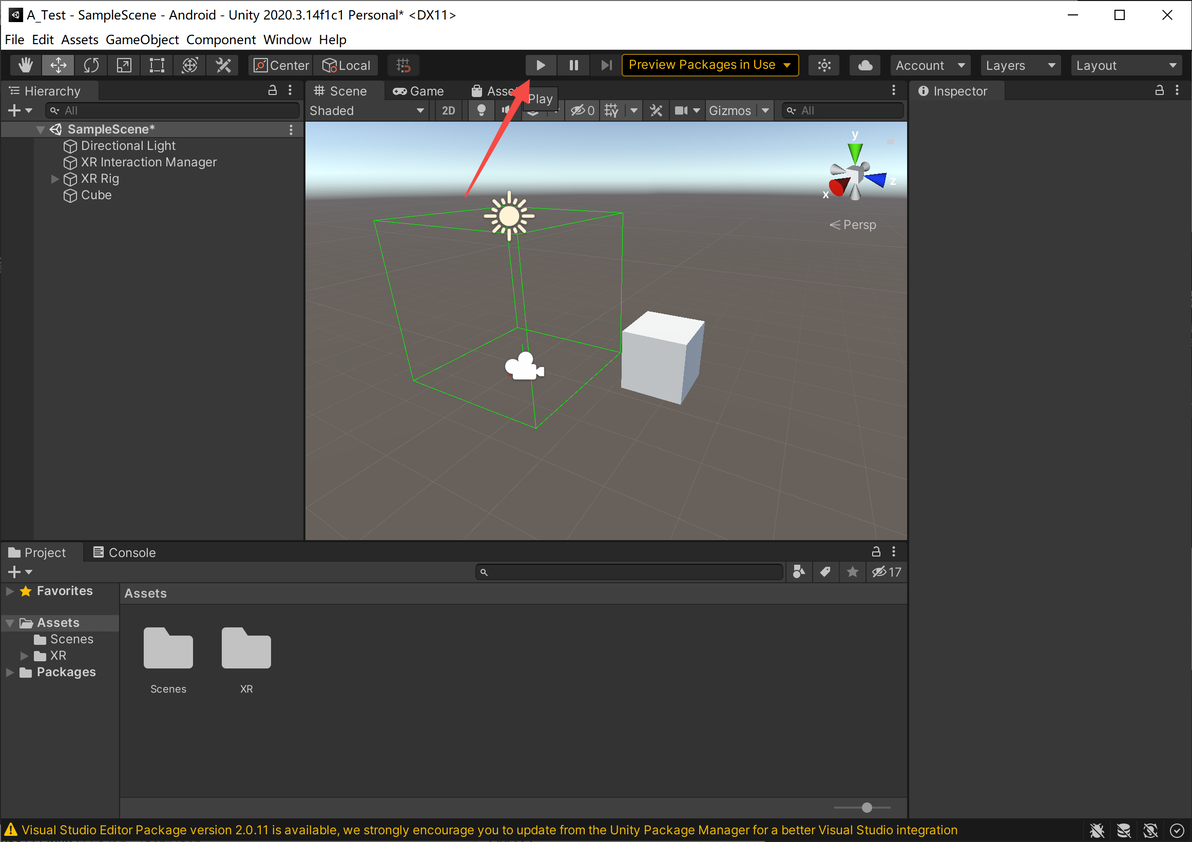 Unity + Oculus Qeust 原型开发配置 - 哔哩哔哩