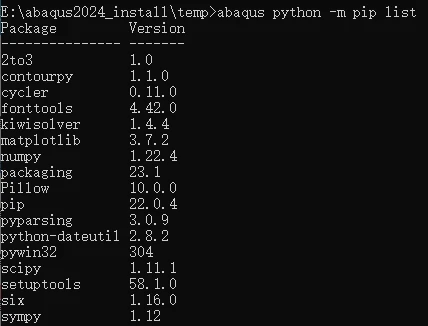 Abaqus2024安装python包pandas - 哔哩哔哩