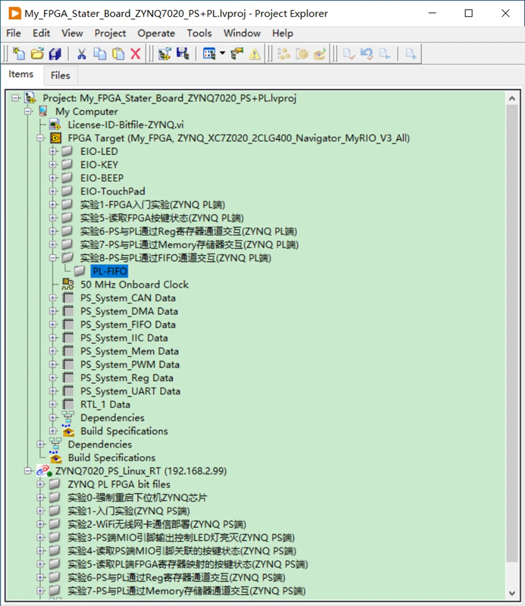 第6章>>实验8：PS(ARM)端与PL端FPGA通过FIFO队列进行交互《LabVIEW FPGA ZYNQ宝典》 - 哔哩哔哩