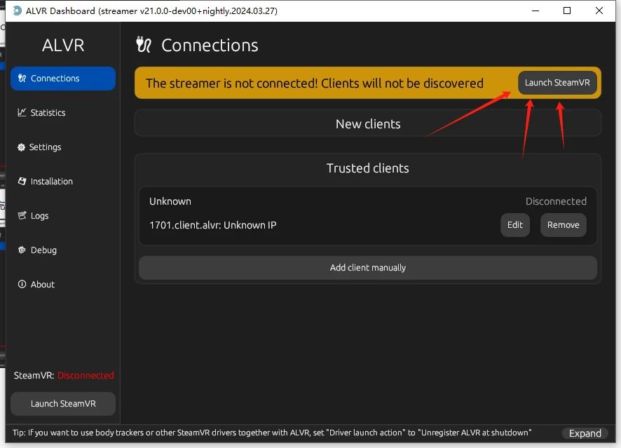 vision pro 通过ALVR串流电脑玩SteamVR游戏教程 - 哔哩哔哩