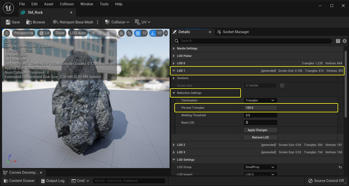 UE5管理内容-为静态网格体自动生成LOD - 哔哩哔哩