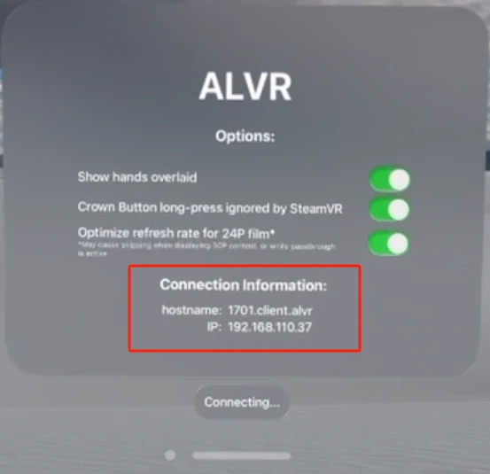 vision pro 通过ALVR串流电脑玩SteamVR游戏教程 - 哔哩哔哩