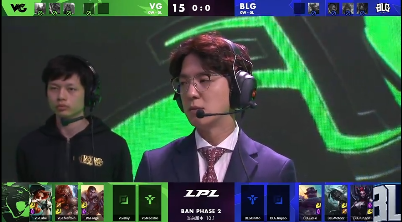 KKOMA真帅 LPL的比赛真精彩 BLG对VG第一局 - 哔哩哔哩