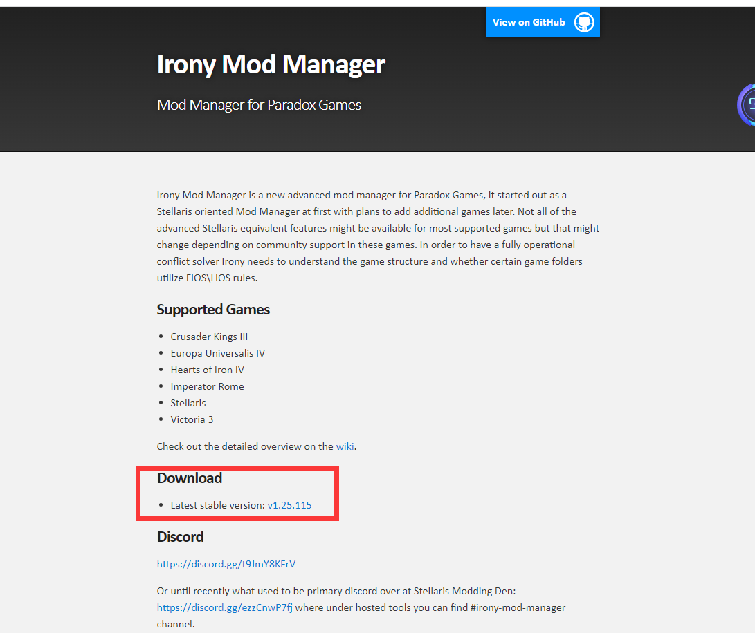 关于群星mod管理器IronyModManager安装的问题 - 哔哩哔哩