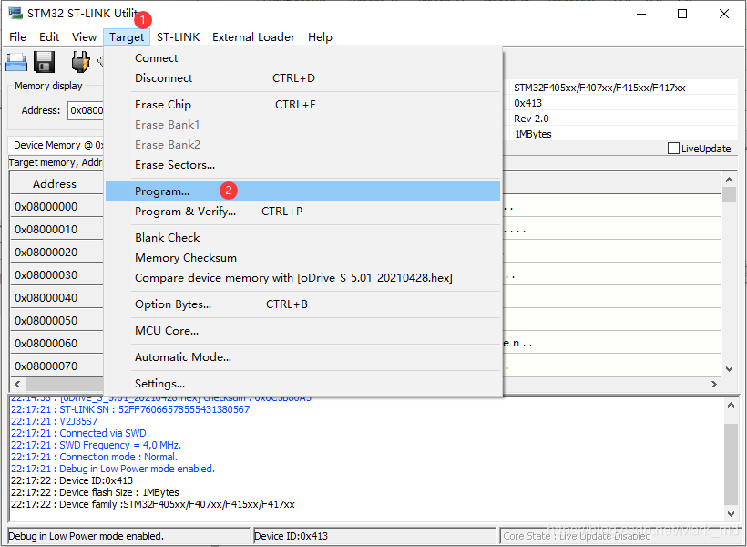 使用ST-LINK烧录STM32的HEX、BIN文件 - 哔哩哔哩