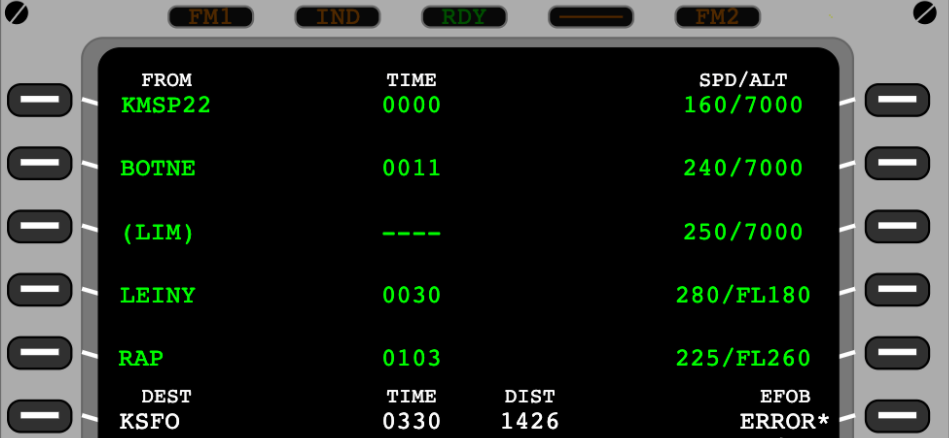 A320 MCDU - 哔哩哔哩