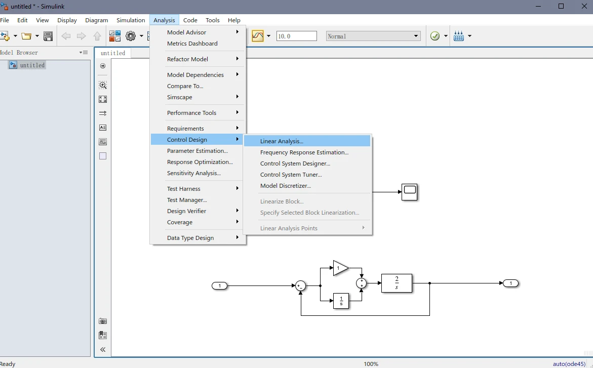 simulink实现阶跃响应时域&开环伯德图 - 哔哩哔哩