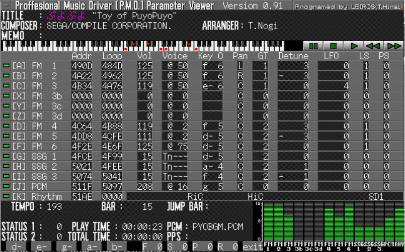 【杂谈】PC-98 PMD芯片音乐科普 & 播放器测评 - 哔哩哔哩
