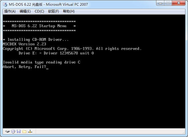 MS-DOS 6.22 光盘版安装 图文教程 - 哔哩哔哩