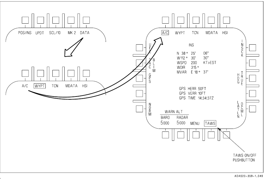 《真实F-18C的TAWS地形提示和告警系统，GPWS近地告警，ADC大气计算机》 - 哔哩哔哩