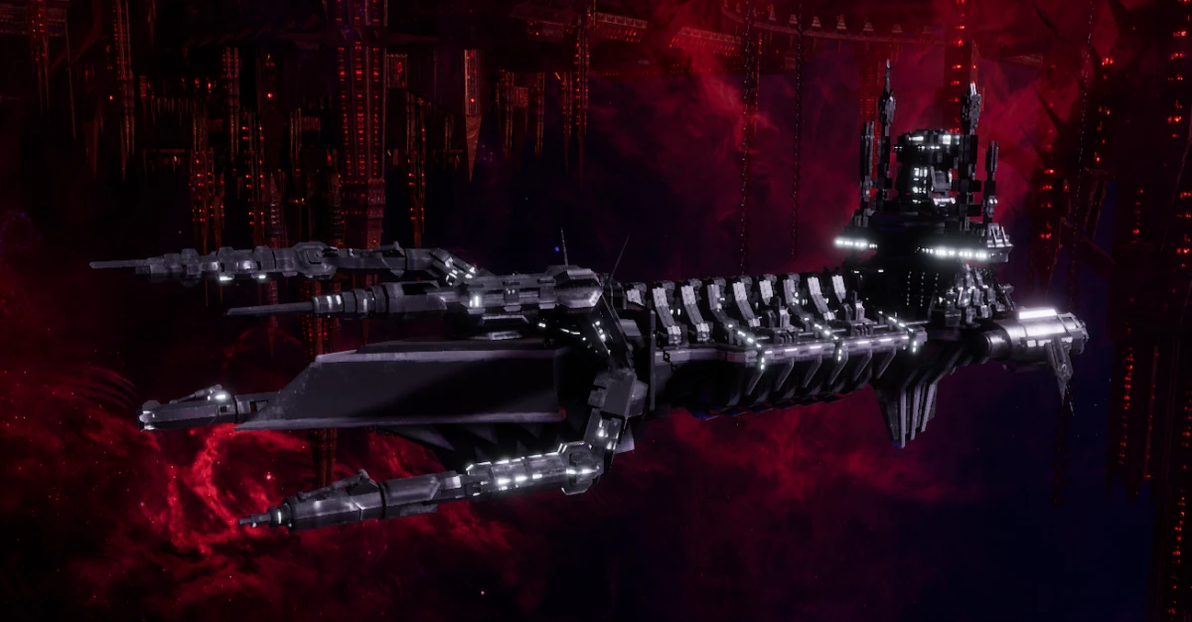 【战锤40K·混沌】融合异形科技：盲信级掠袭舰 - 哔哩哔哩