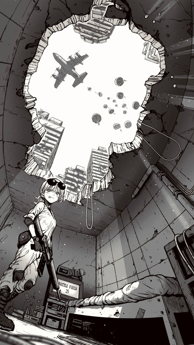 omao丨 分享那些大角度大透视，构图超强的画师漫画家！ - 哔哩哔哩