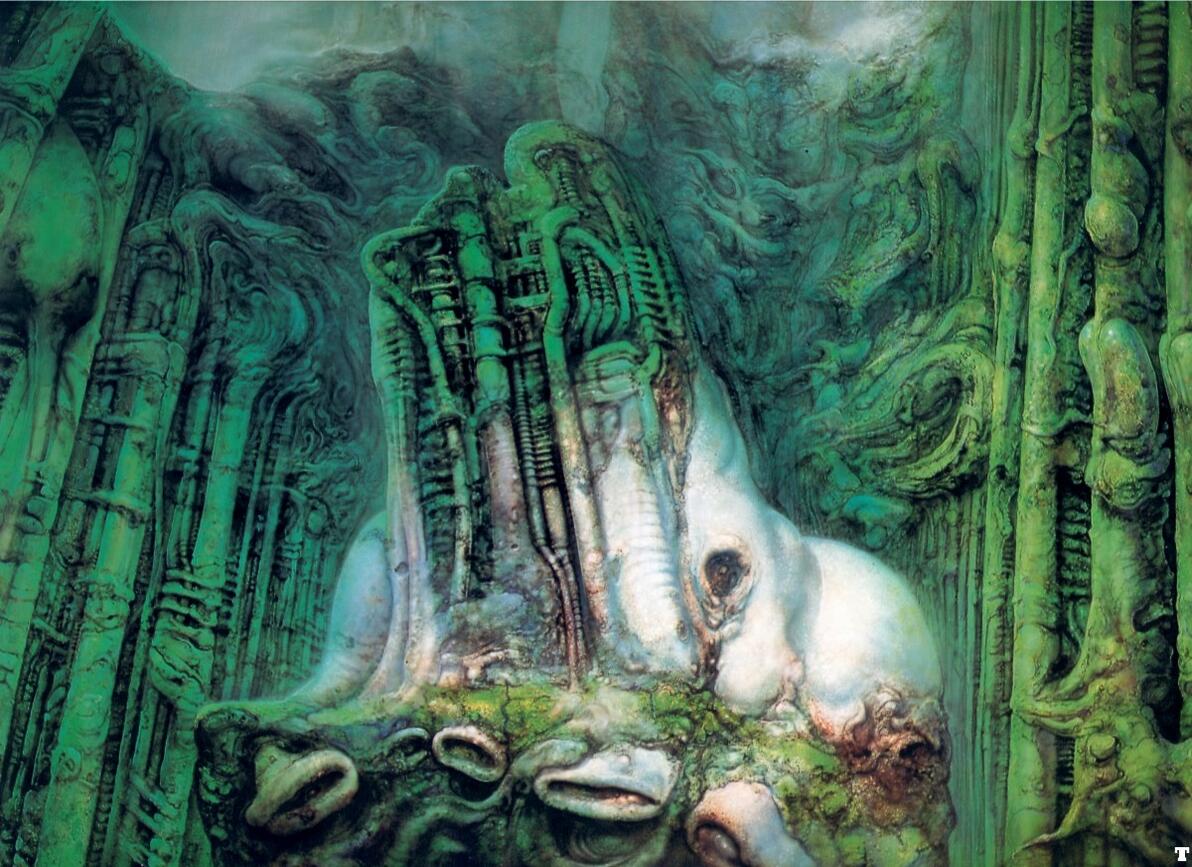 西方幻想类插画大师系列（三） 汉斯·鲁道夫·吉格尔 H.R.Giger - 哔哩哔哩