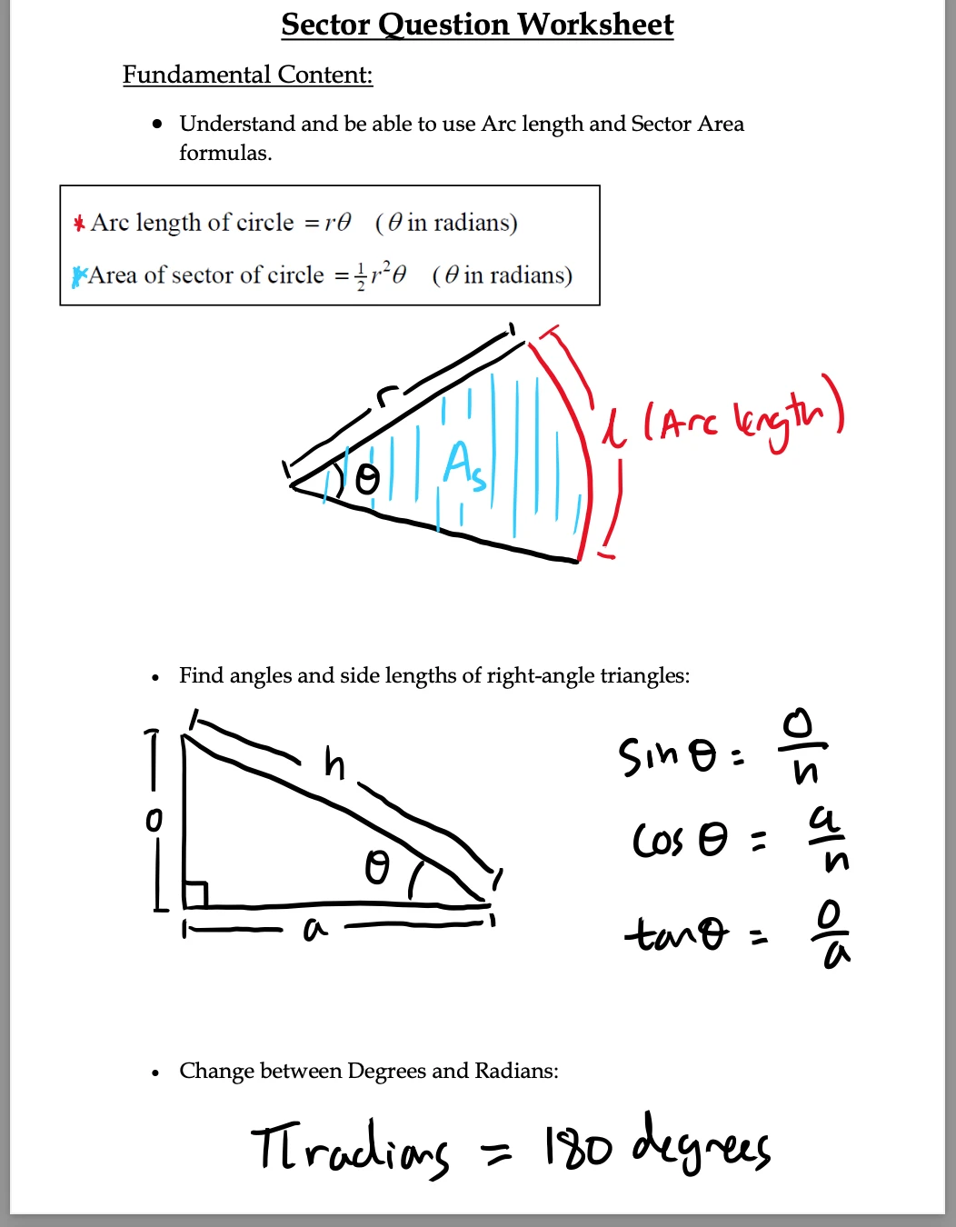 sector question: arc length & area of sector_chapter 4_P1_CIE_AS - 哔哩哔哩