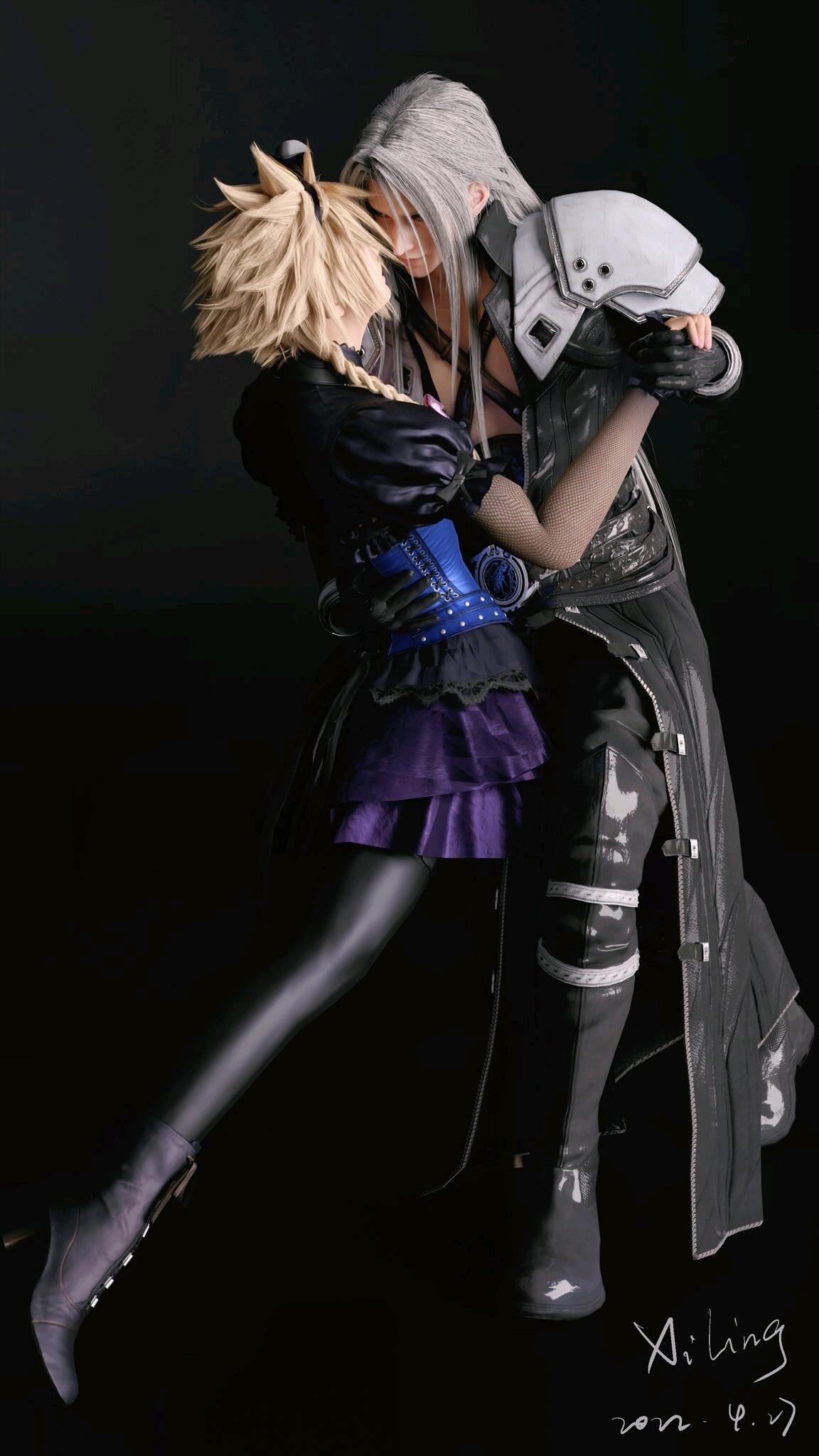 ff7高清同人图（SC）萨菲罗斯X克劳德 - 哔哩哔哩