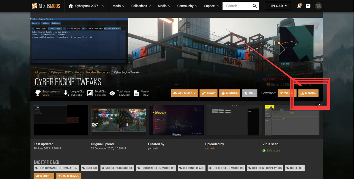赛博朋克2077控制台，Cyber Engine Tweaks安装 - 哔哩哔哩