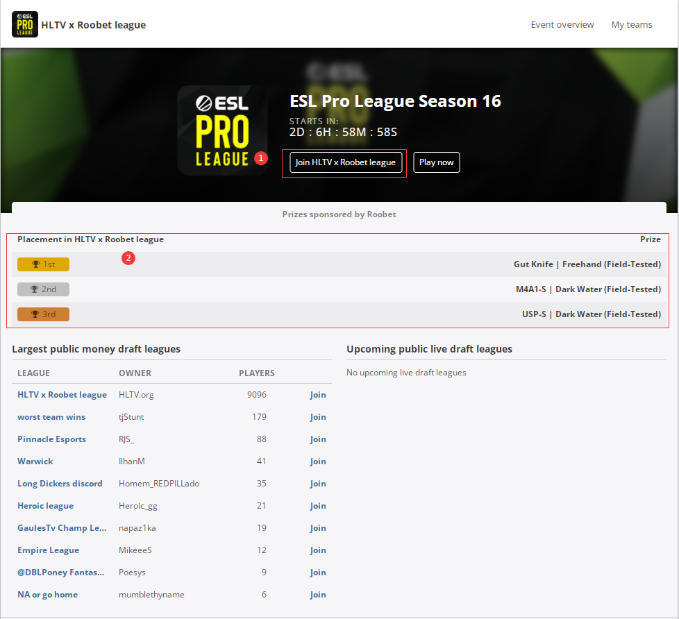 【CSGO】HLTV Fantasy--CSGO最好的梦幻游戏入门 - 哔哩哔哩