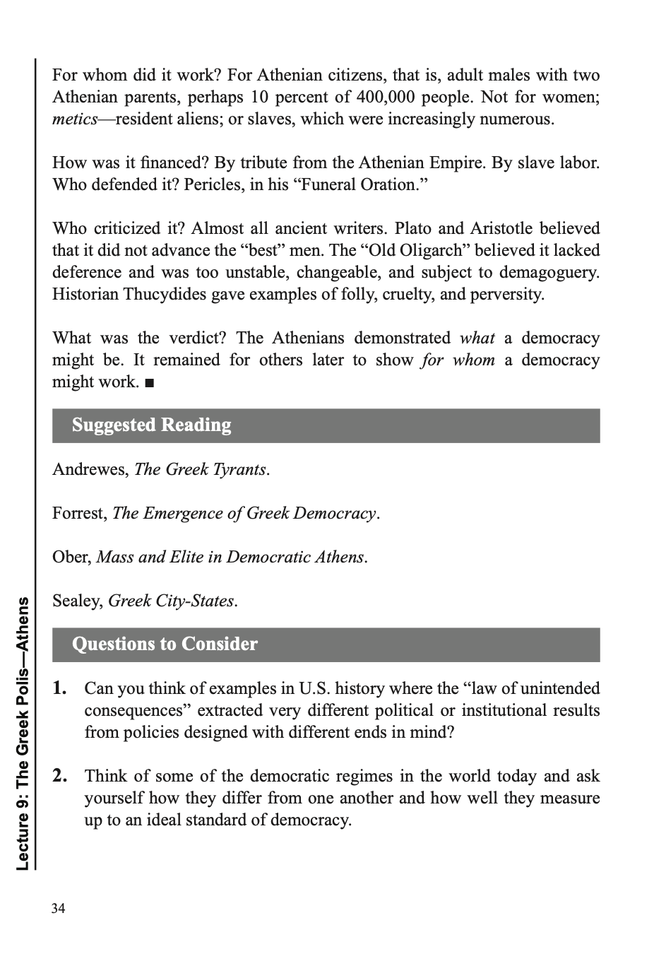 Lecture 09. The Greek Polis—Athens - 哔哩哔哩