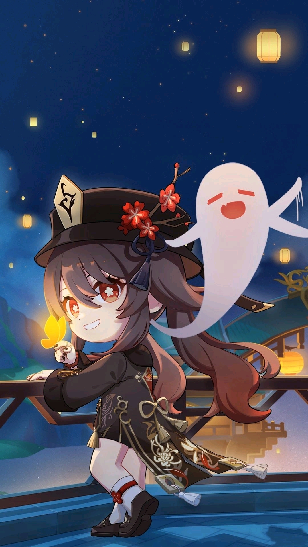 【原神胡桃】卡哇伊的美少女胡桃壁纸! 哔哩哔哩