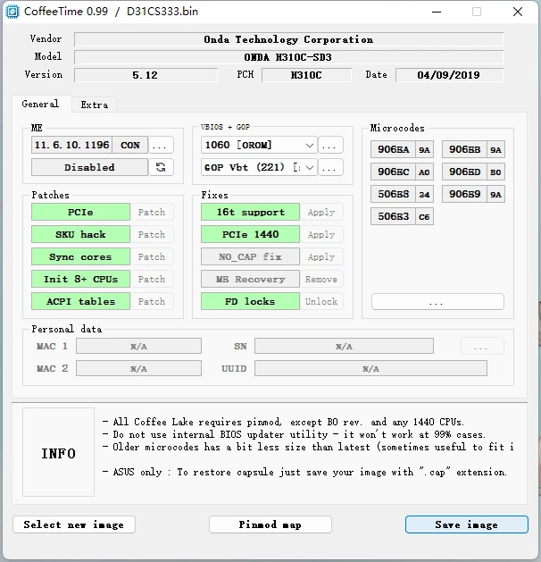 昂达H310SD3全固版魔改BIOS for E3V5 - 哔哩哔哩
