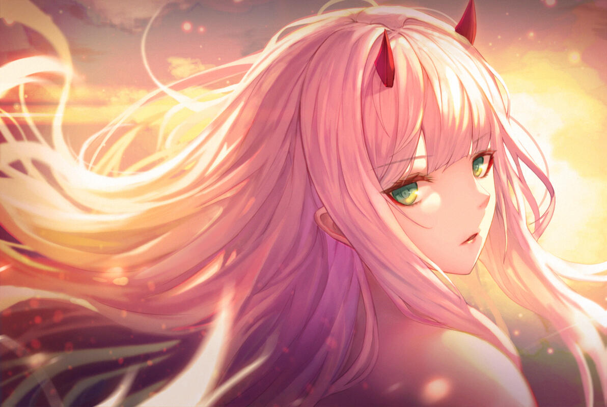国家队《DARLING in the FRANXX》 02 zero two壁纸特辑 - 哔哩哔哩