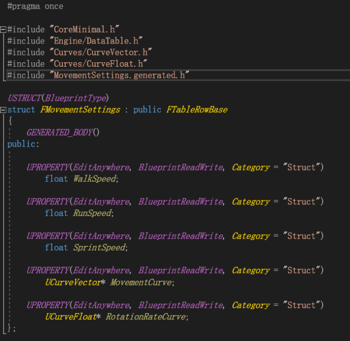 【UE4】C++ Struct无法在DataTable中编辑的解决办法 - 哔哩哔哩