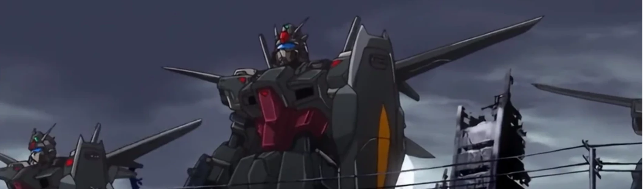 高达SEED机体介绍----GAT-X105E 漆黑强袭高达 - 哔哩哔哩