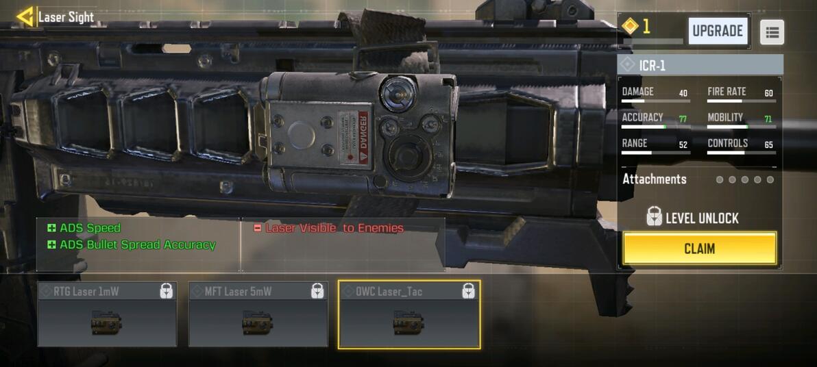 CODM枪匠系统激光指示器部分（全枪械通用）英文全翻译 - 哔哩哔哩